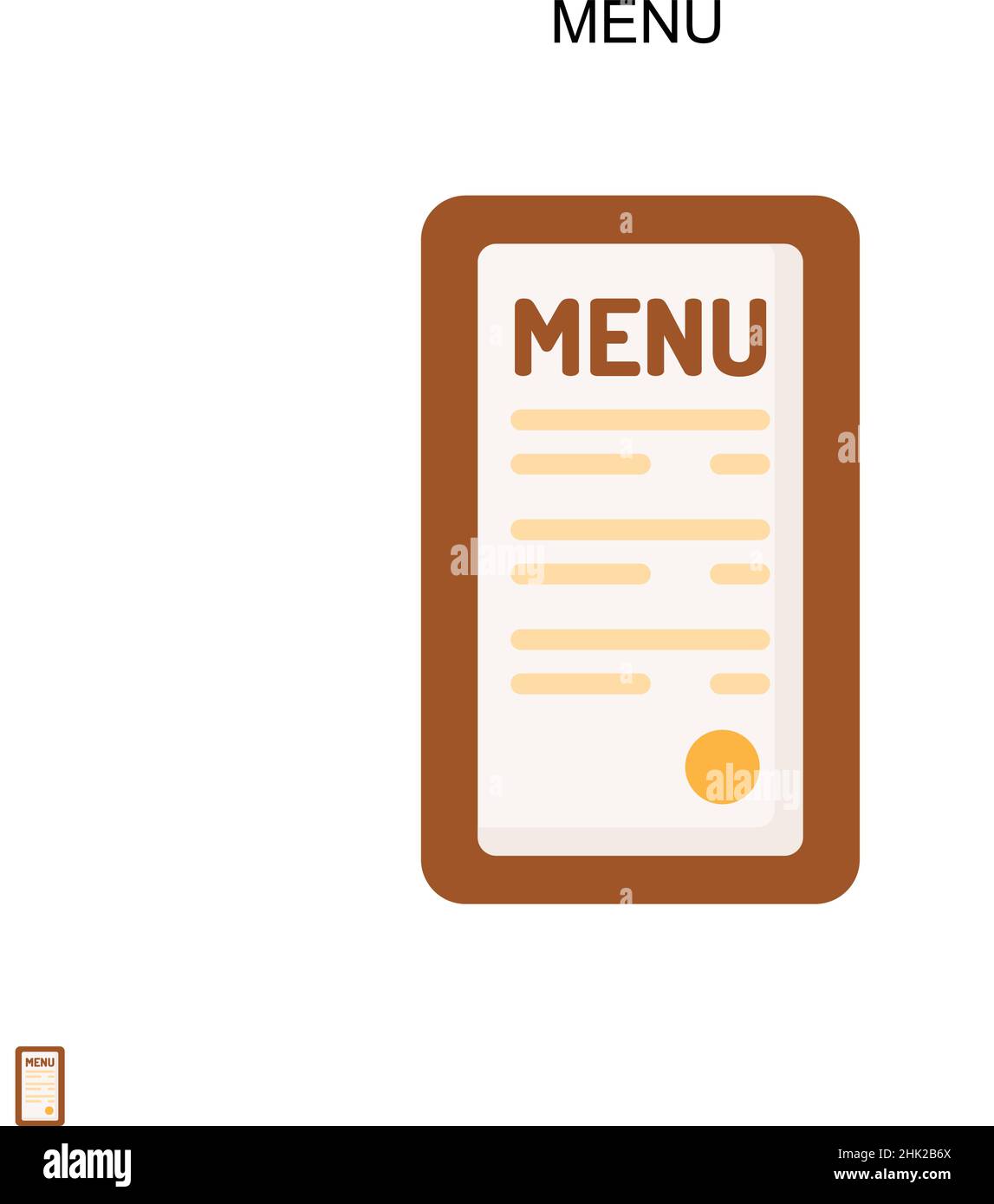 Menu Simple vector icon. Illustration symbol design template for web ...