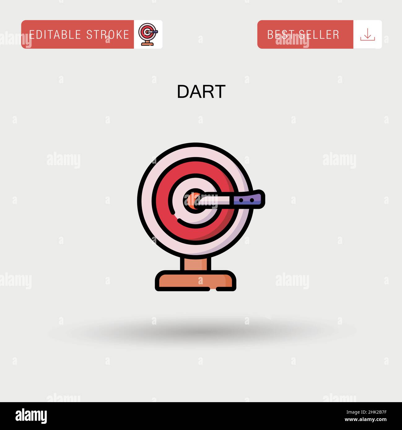 Dart Simple vector icon Stock Vector Image & Art - Alamy