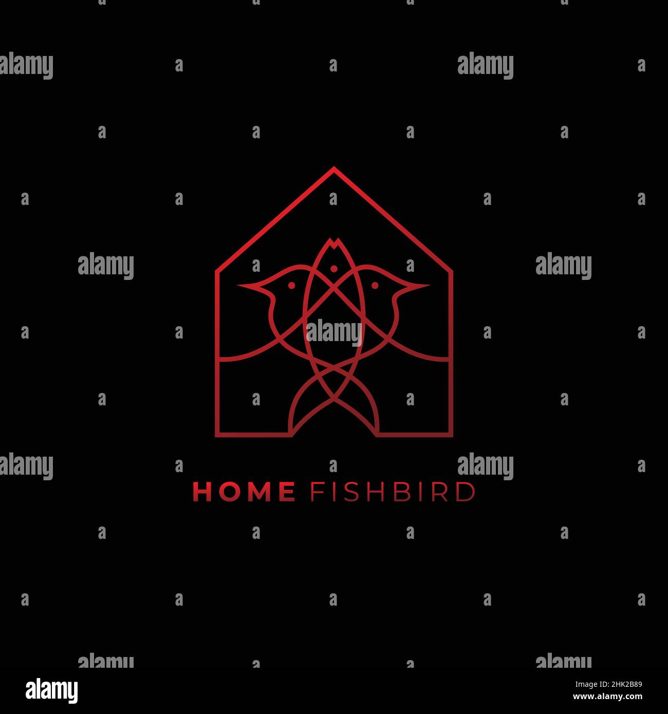 Red bird house Stock Vector Images - Alamy