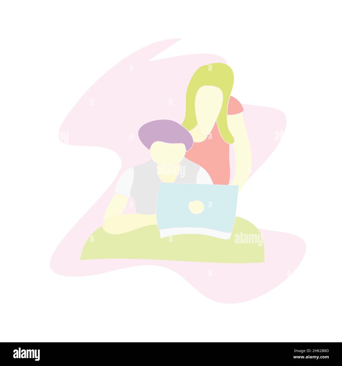 Studying 1 person Stock Vector Images - Alamy