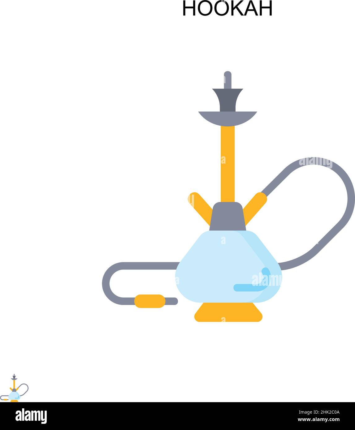 Hookah Simple vector icon. Illustration symbol design template for web ...