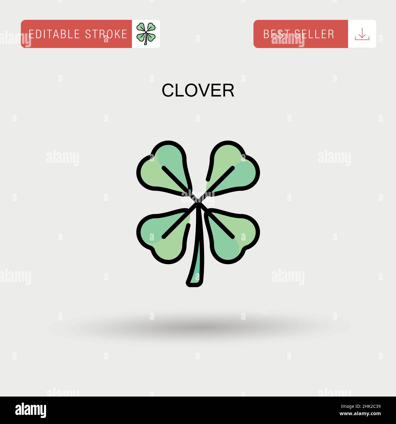 4 leaf clover graphic hi-res stock photography and images - Alamy