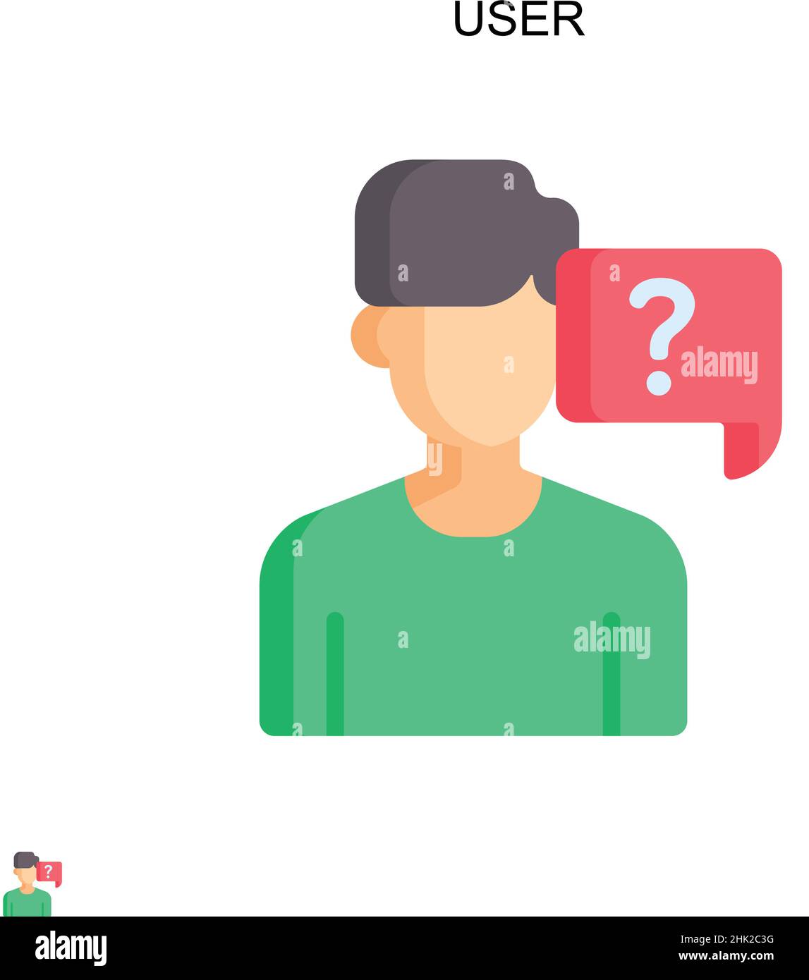 User Simple vector icon. Illustration symbol design template for web ...