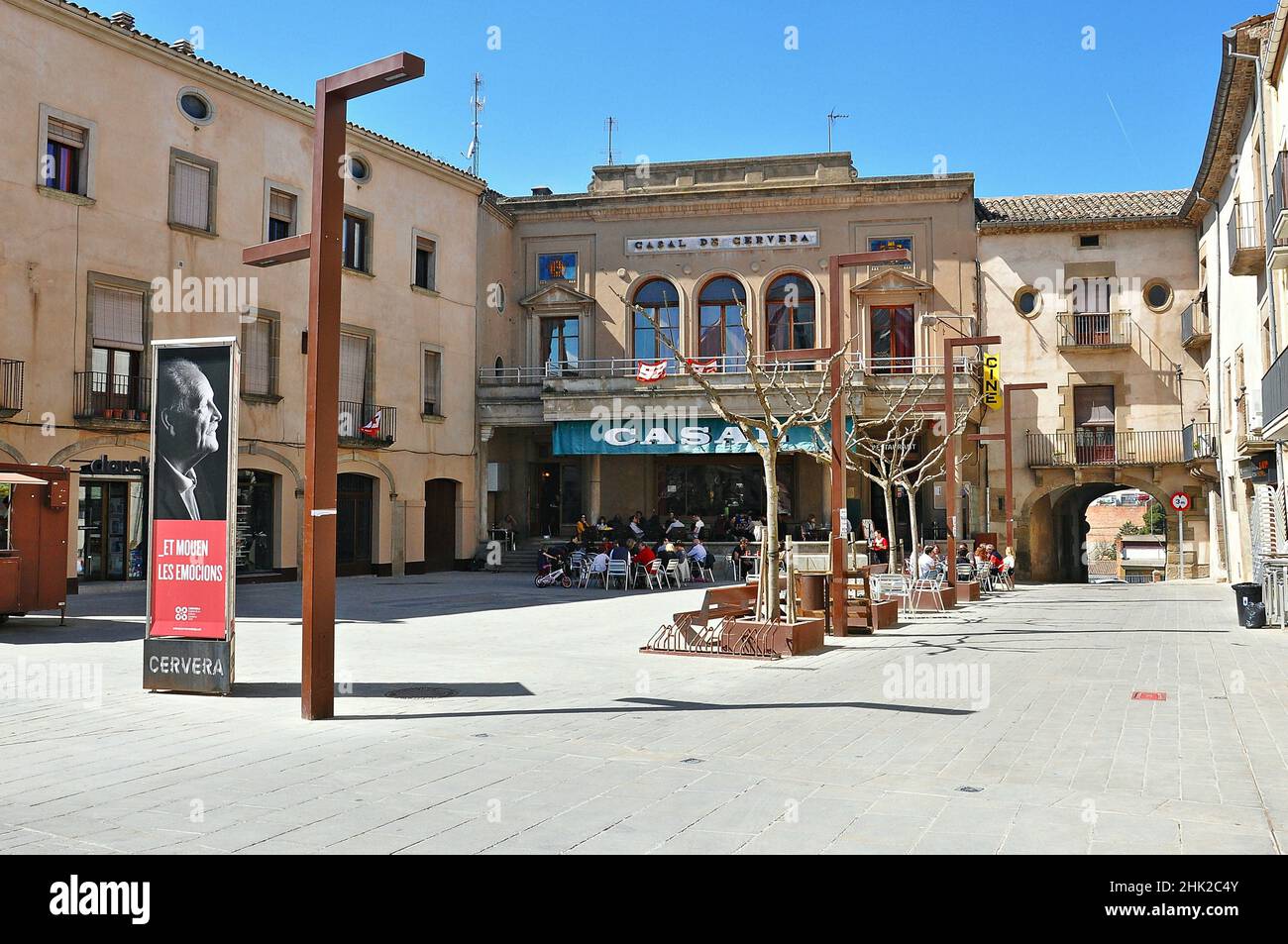 Old town of Cervera in the region of Segarra province of Lèrida ...