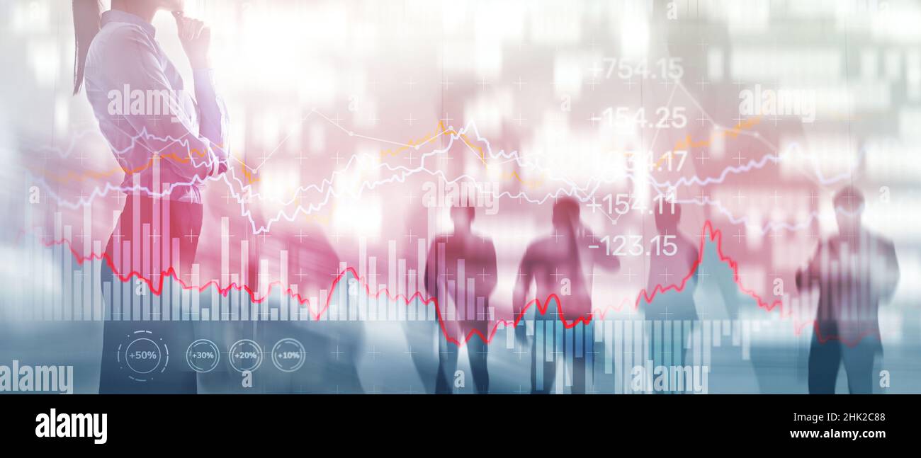 Business Graph Stock Market chart Stock Photo - Alamy