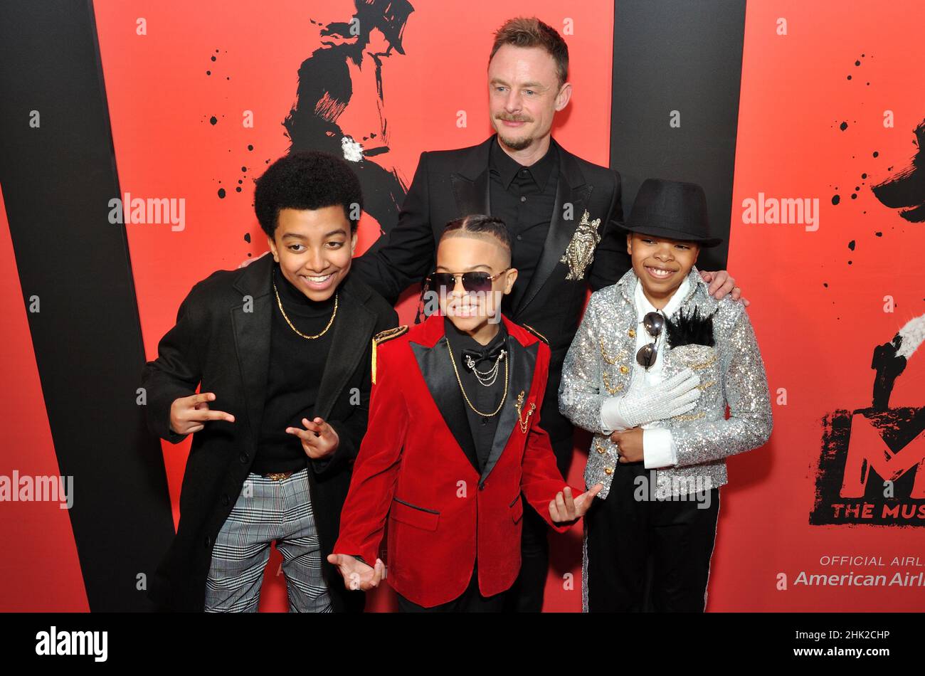 New York, USA. 01st Feb, 2022. L-R: Devin Trey Campbell, Christian ...