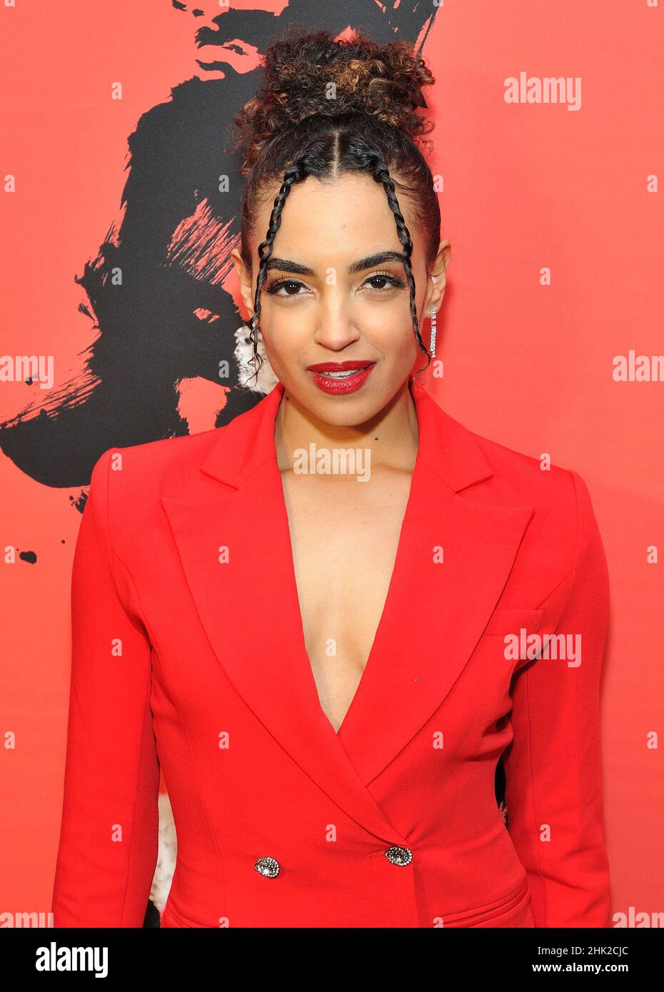 New York, USA. 01st Feb, 2022. Carina-Kay Louchley attends the opening ...