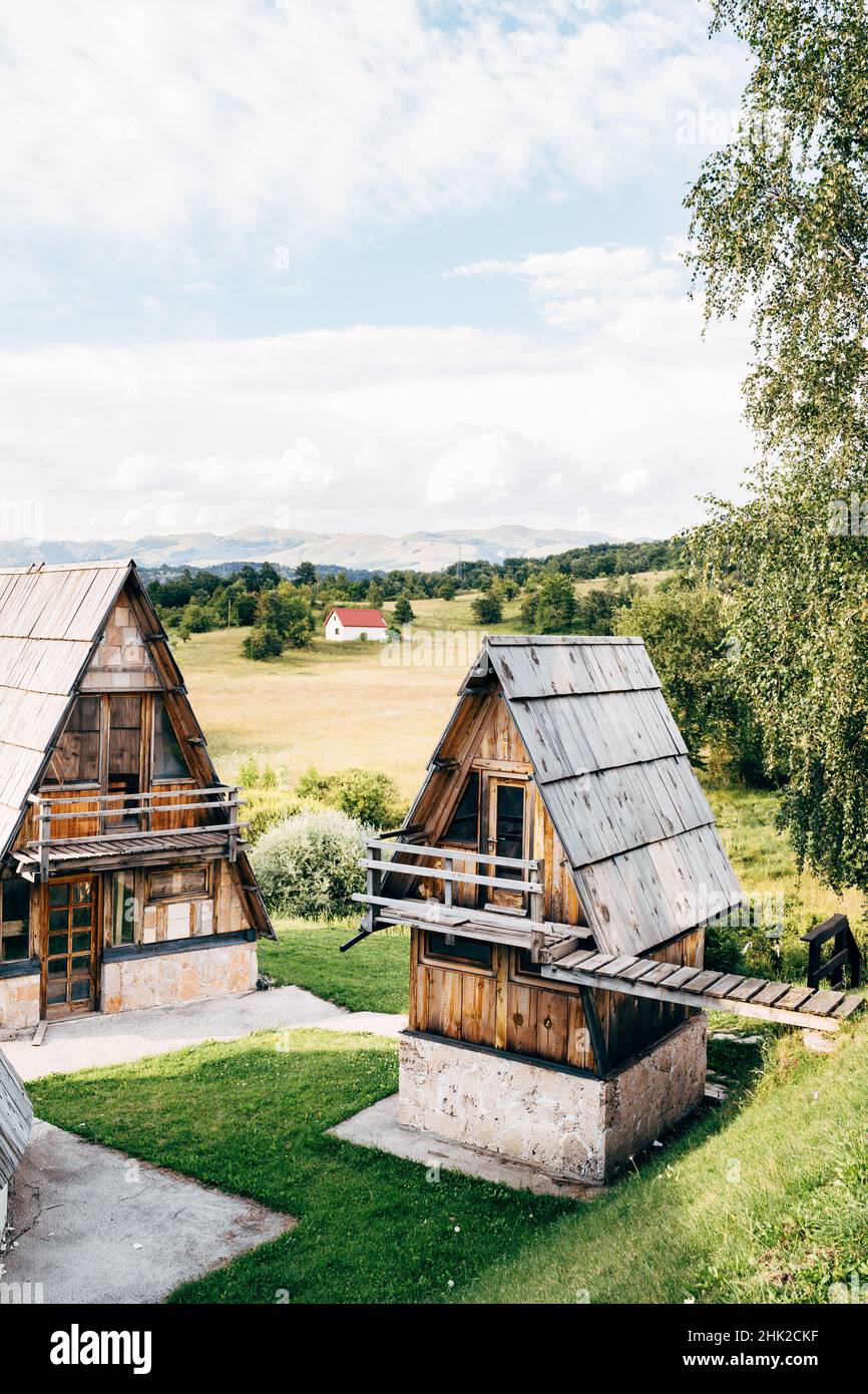 Triangular two storey houses hi-res stock photography and images - Alamy