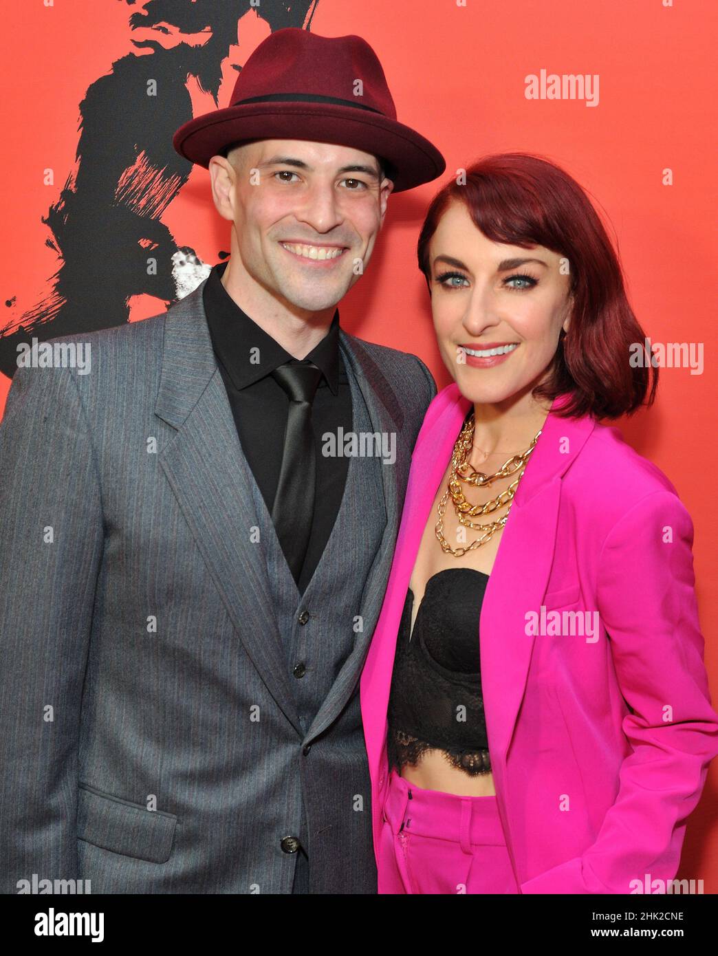 New York, USA. 01st Feb, 2022. L-R: Kyle R. Robinson and Nathalie ...