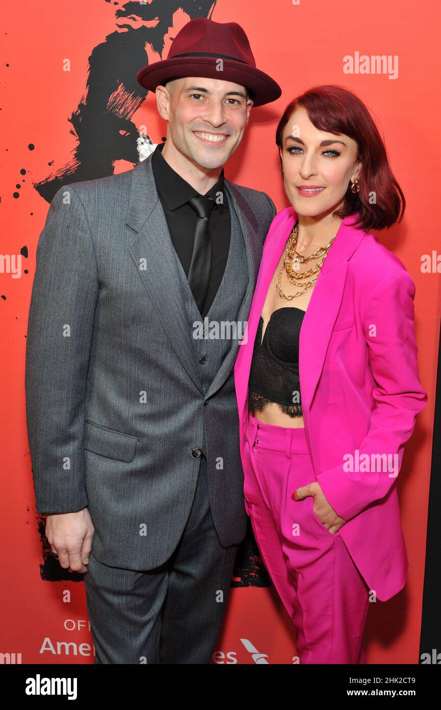 New York, USA. 01st Feb, 2022. L-R: Kyle R. Robinson and Nathalie ...