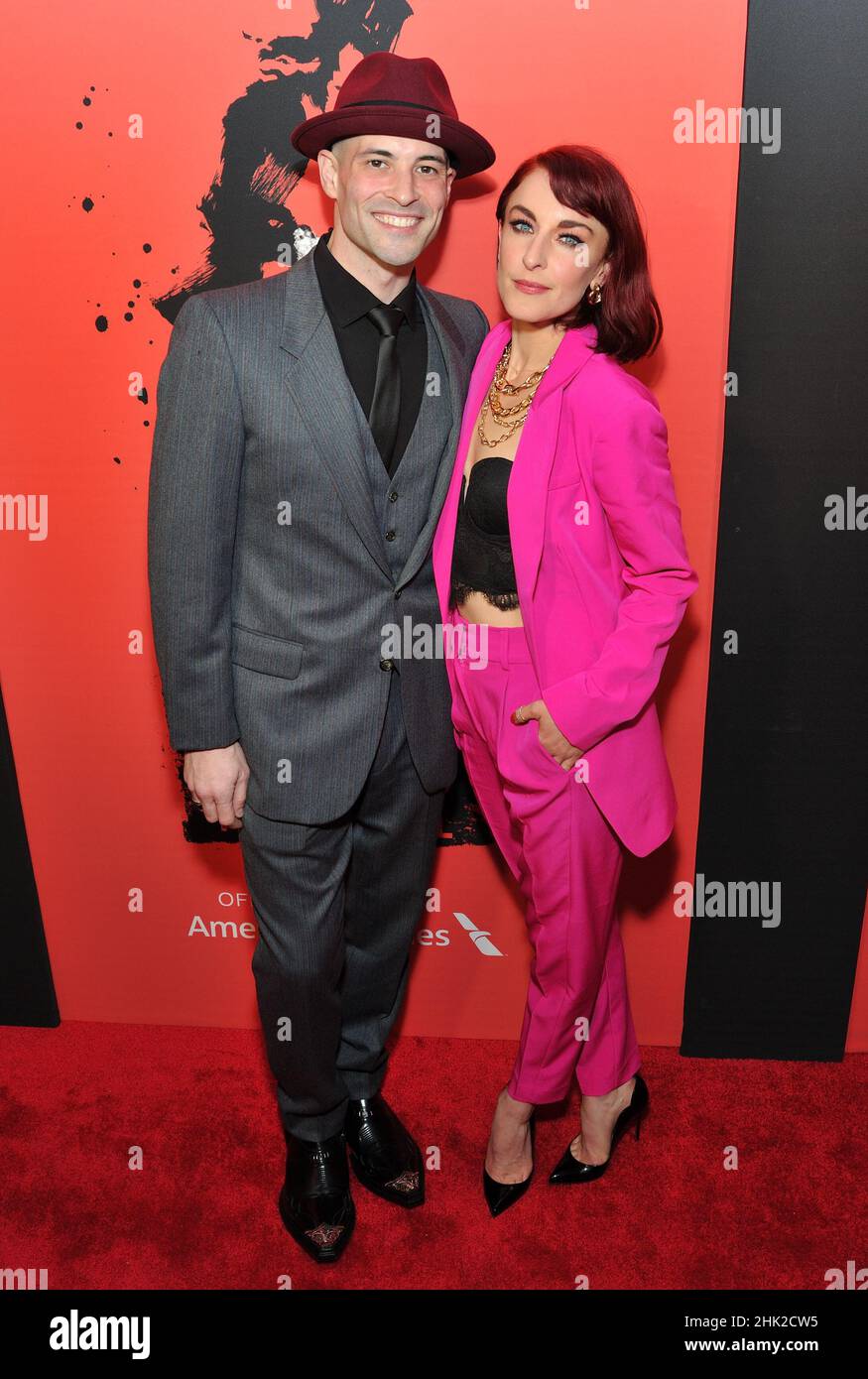 New York, USA. 01st Feb, 2022. L-R: Kyle R. Robinson and Nathalie ...