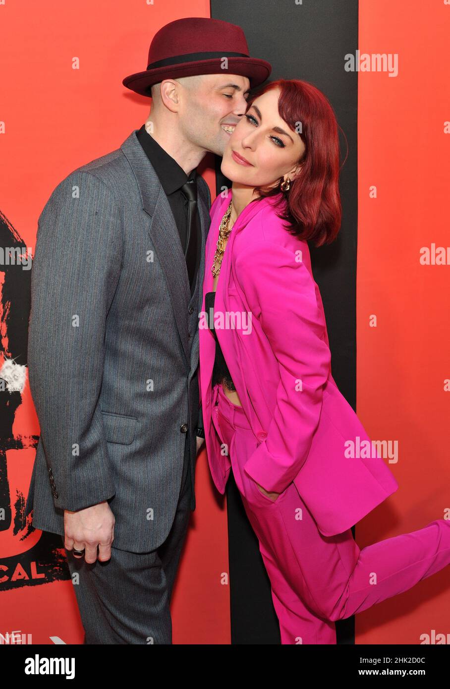 New York, USA. 01st Feb, 2022. L-R: Kyle R. Robinson and Nathalie ...