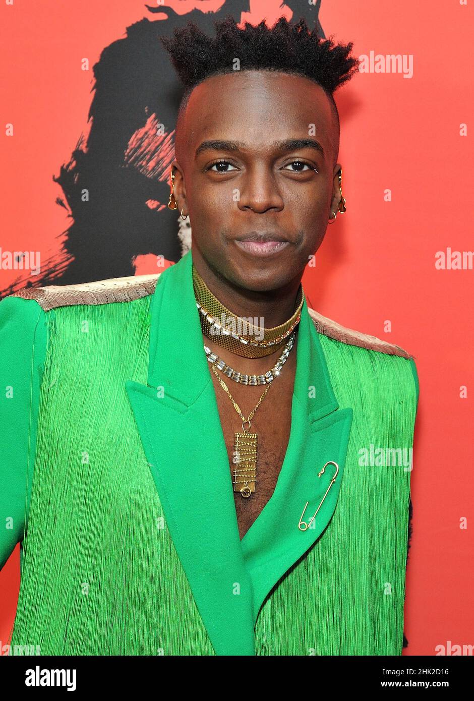 Wonza Johnson attends the opening of "MJ" The Michael Jackson Musical ...