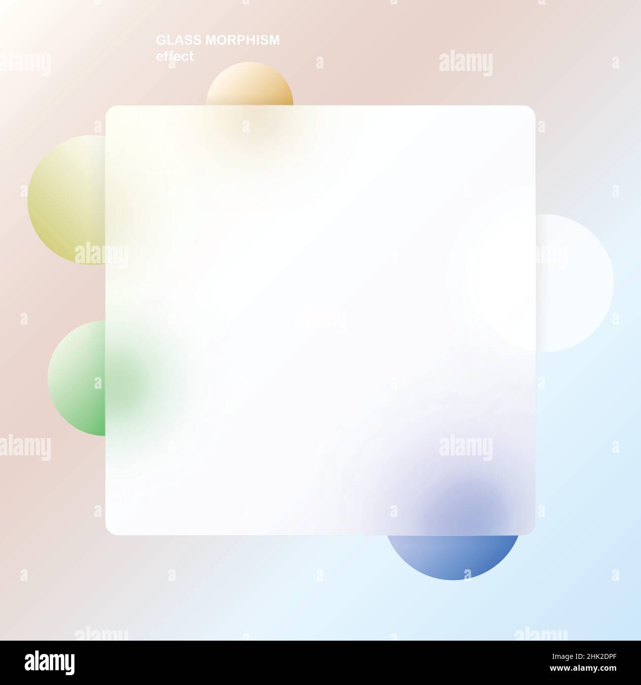 Modern background with glass morphism vector effect. Transparent glass ...