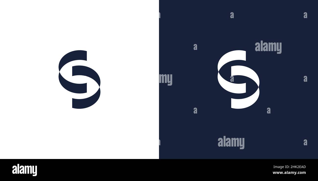 Modern and elegant letter S initials Logo design 1 Stock Vector Image ...