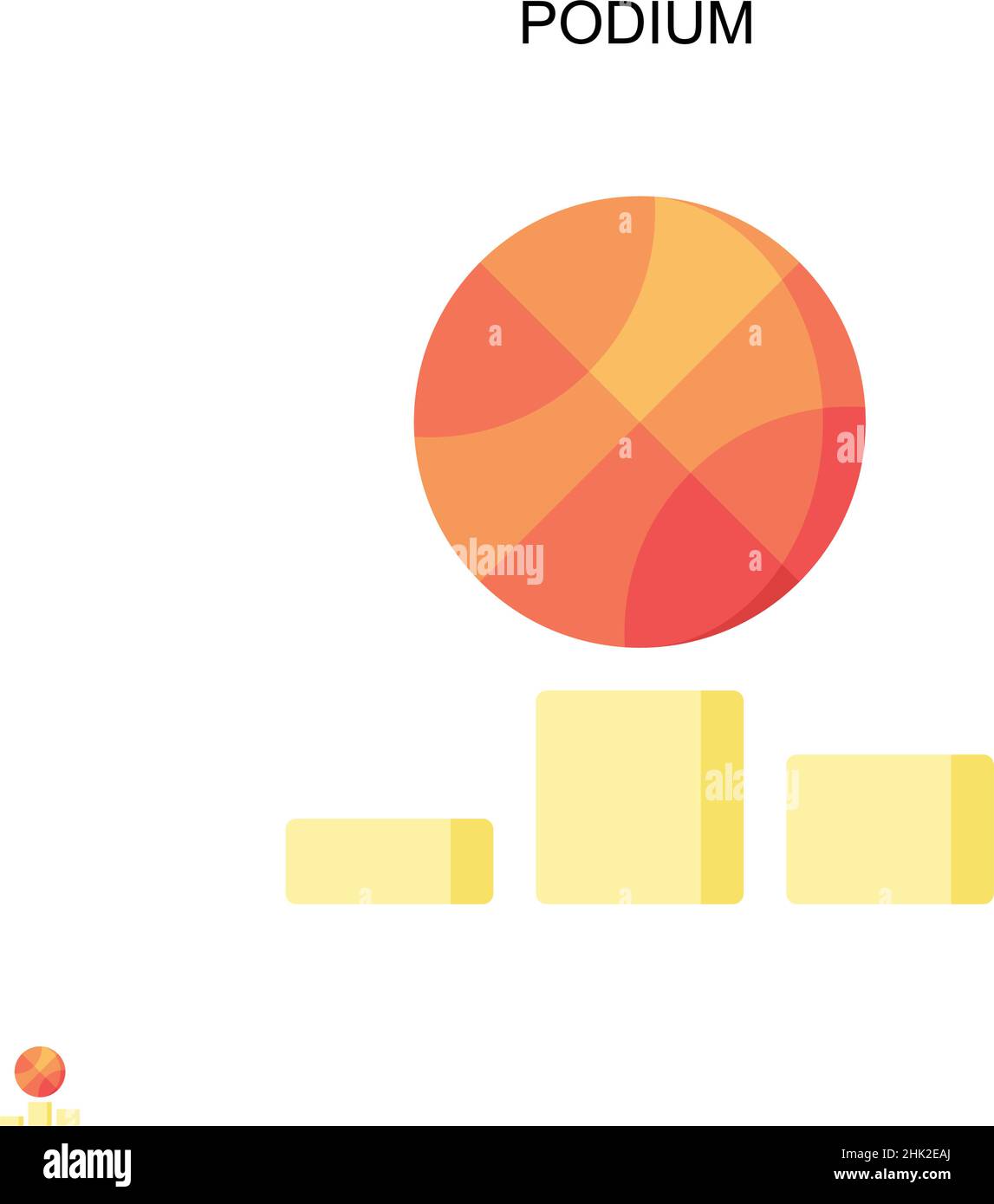 Podium Simple vector icon. Illustration symbol design template for web ...