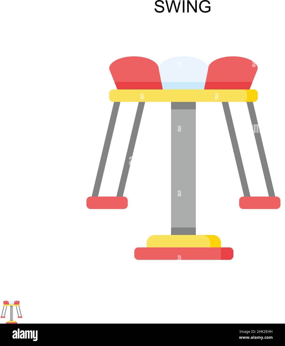 Swing Simple vector icon. Illustration symbol design template for web ...