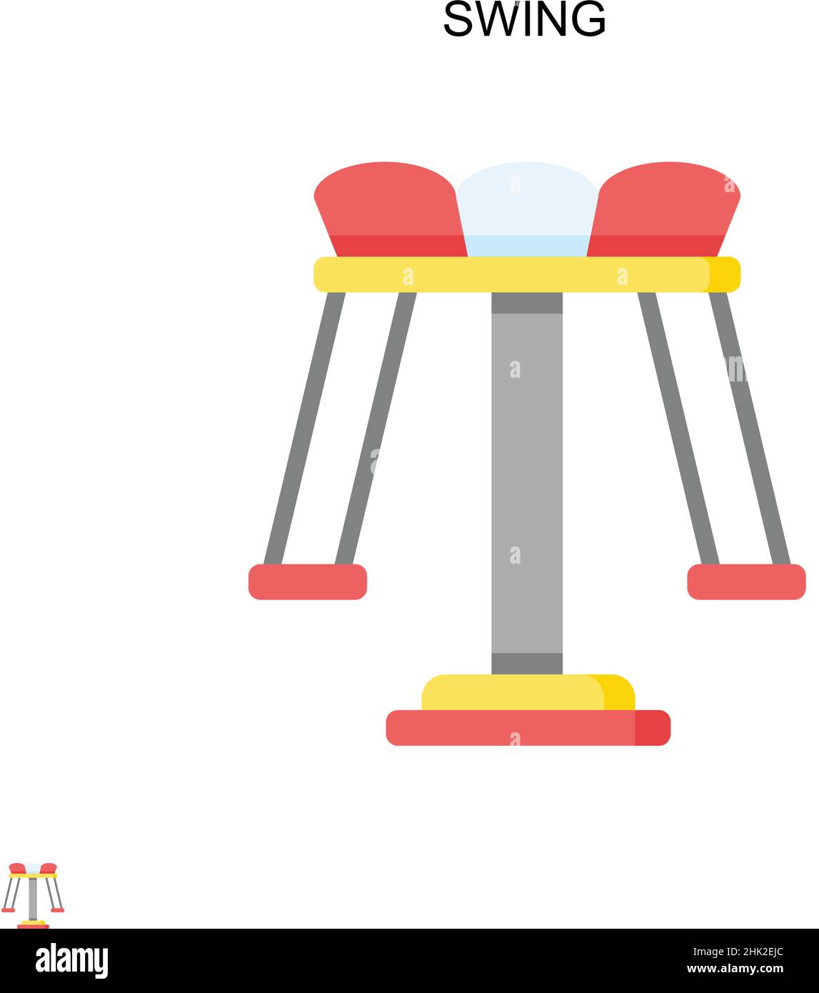 Swing Simple vector icon. Illustration symbol design template for web ...