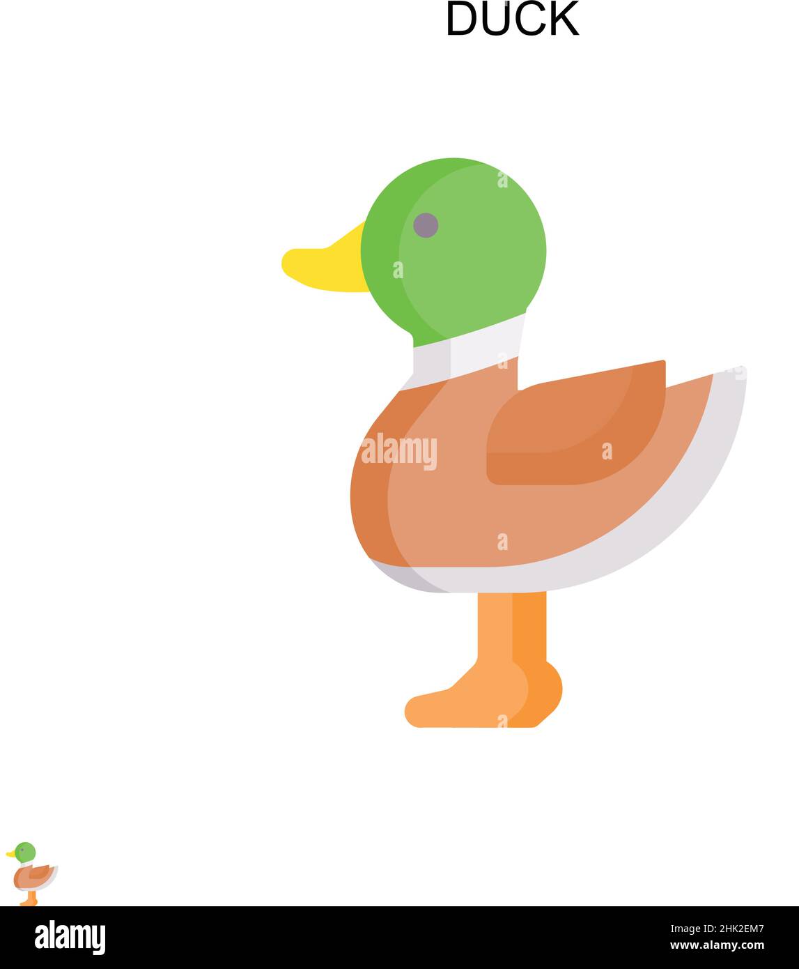 Animal icon duck hi-res stock photography and images - Alamy