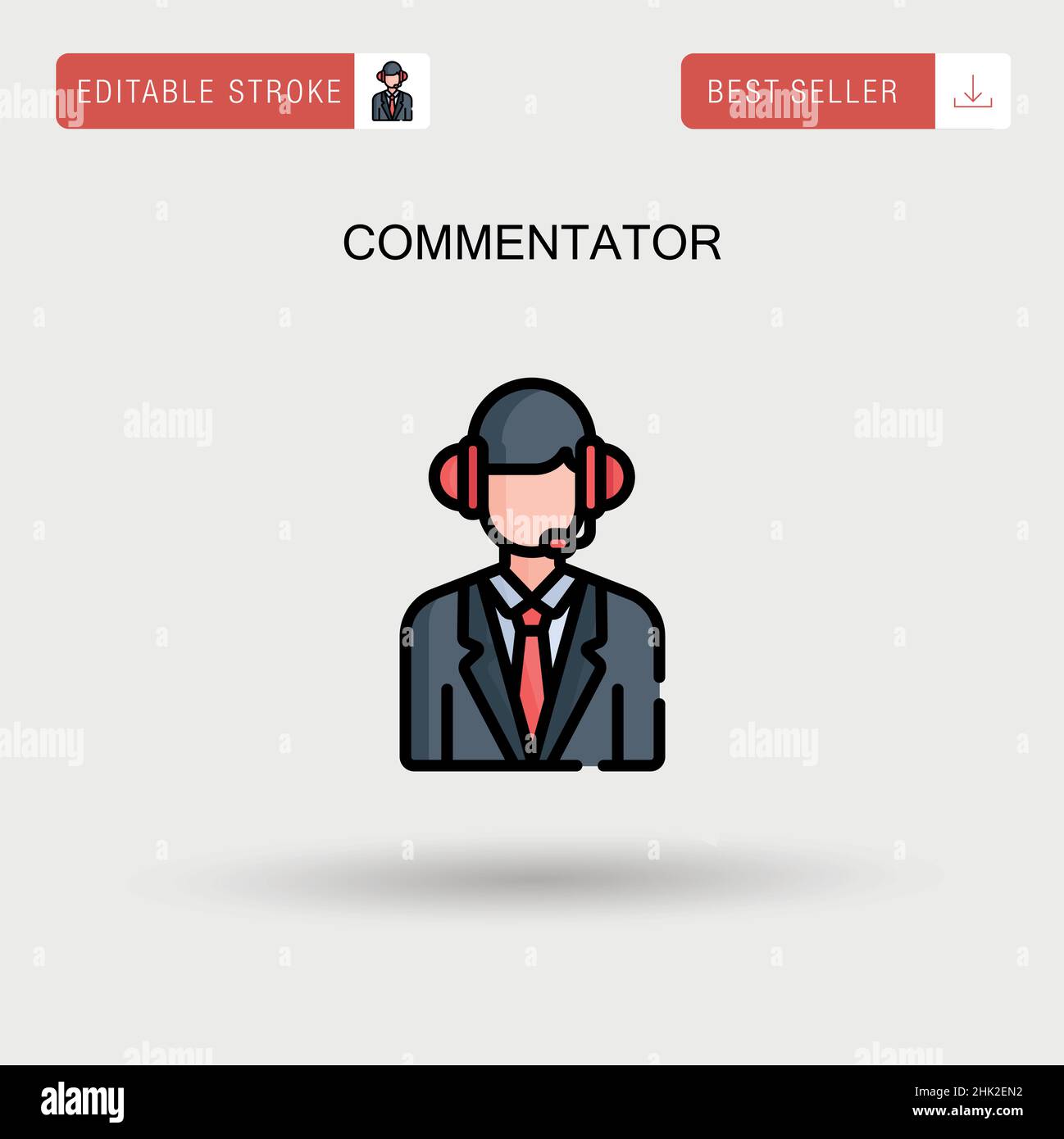 Commentator Stock Vector Images - Alamy