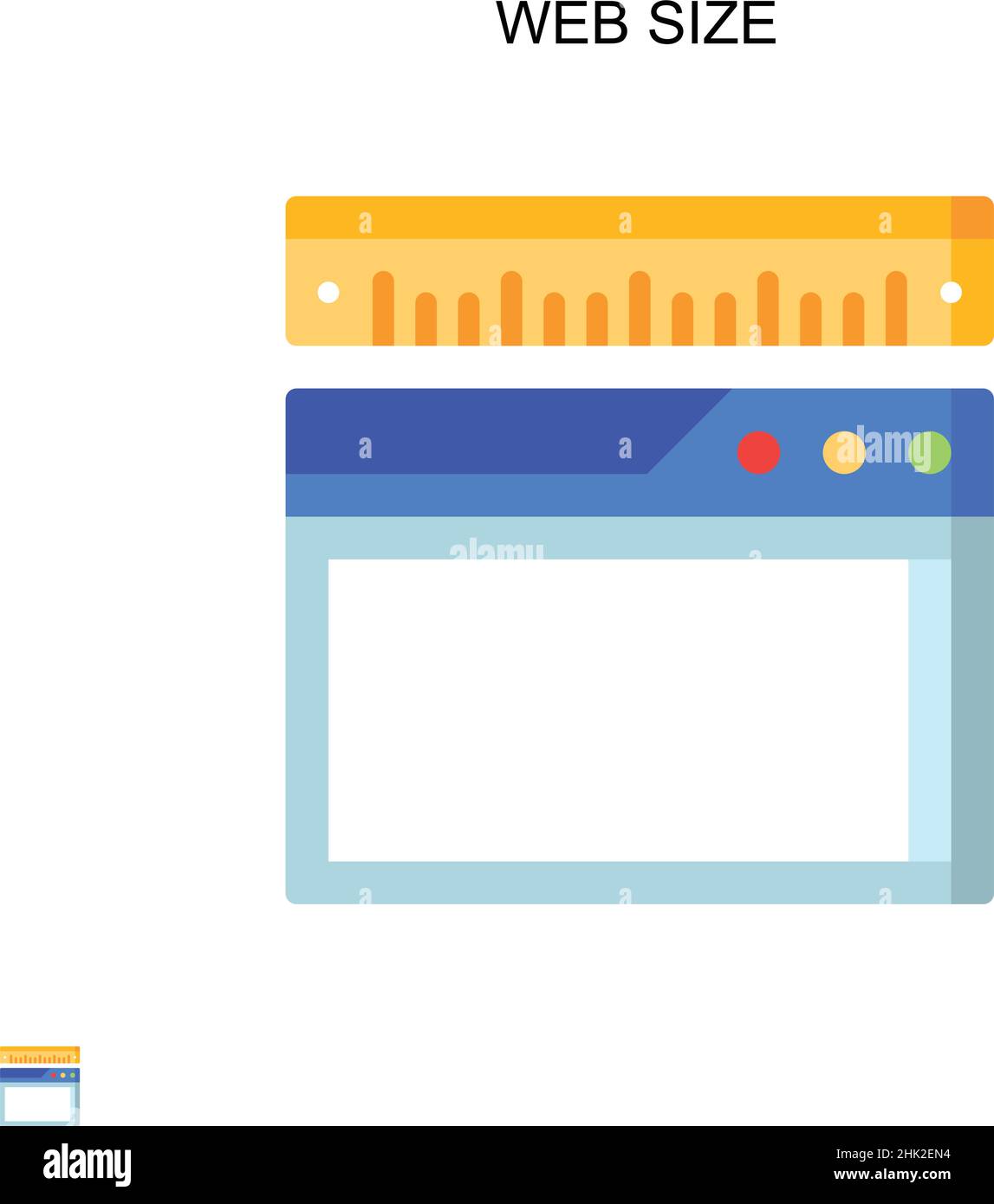 Web size Simple vector icon. Illustration symbol design template for ...