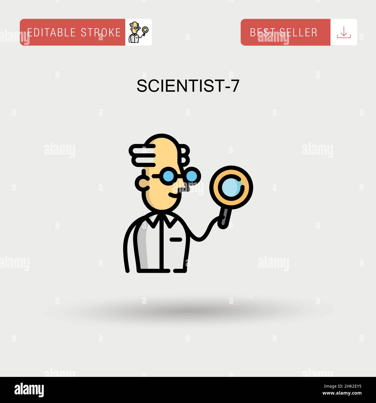 Scientist-7 Simple vector icon Stock Vector Image & Art - Alamy