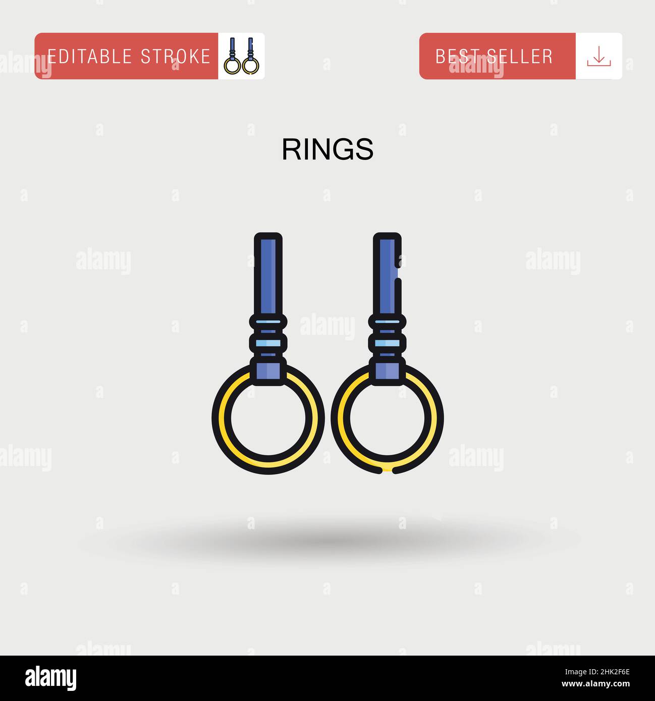 Hand with wedding rings Stock Vector Images - Alamy