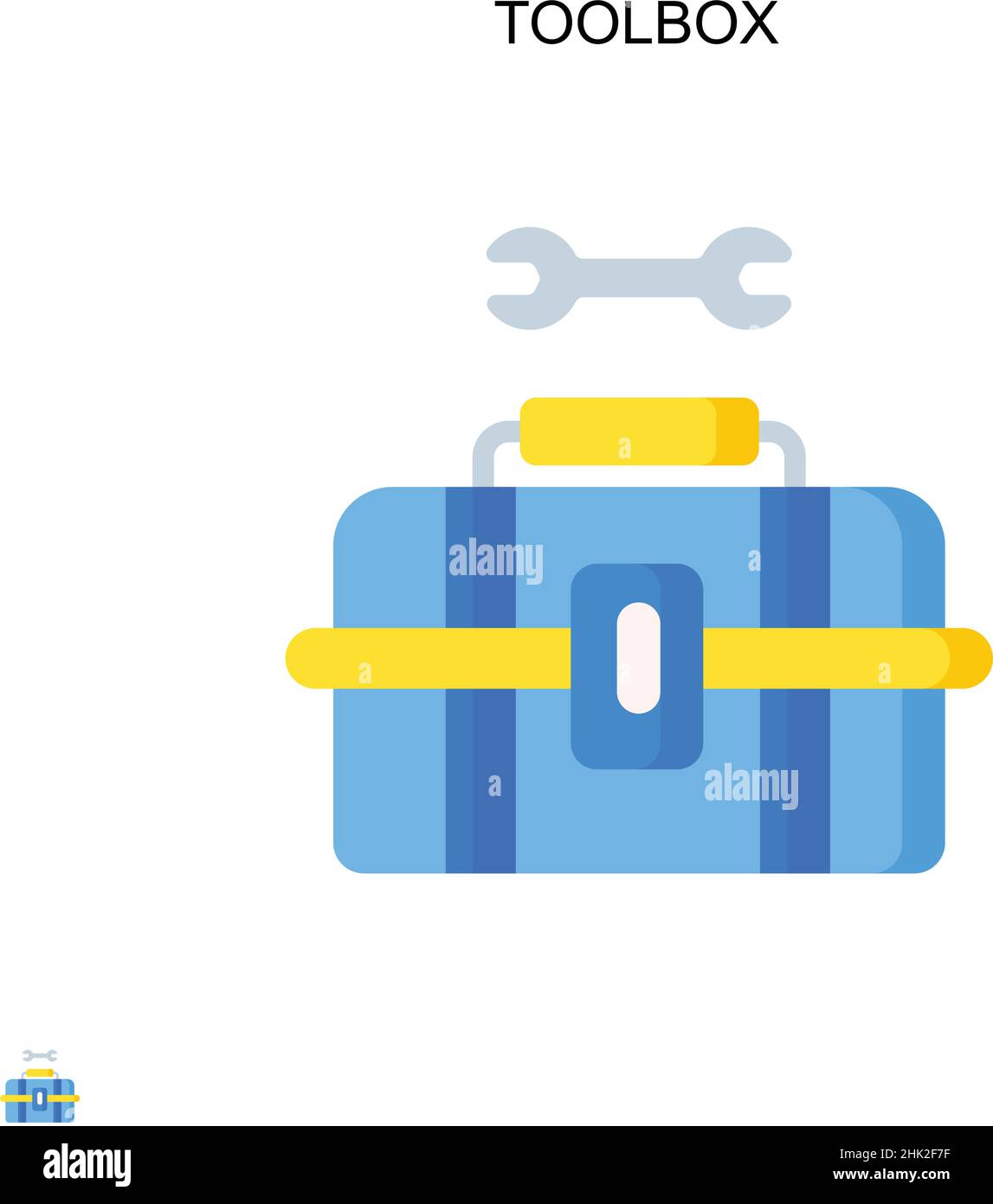 Toolbox Simple vector icon. Illustration symbol design template for web ... Toolbox Simple vector icon. Illustration symbol design template for web ...