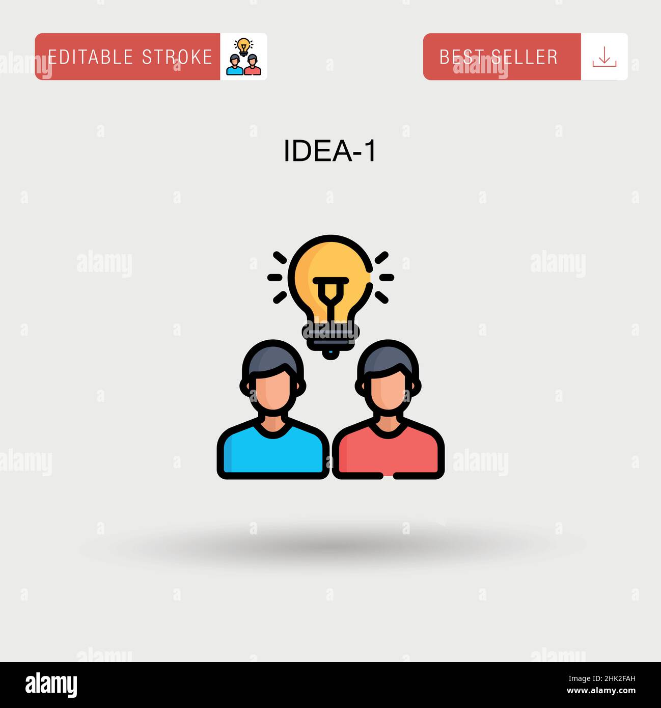 Idea-1 Simple vector icon Stock Vector Image & Art - Alamy
