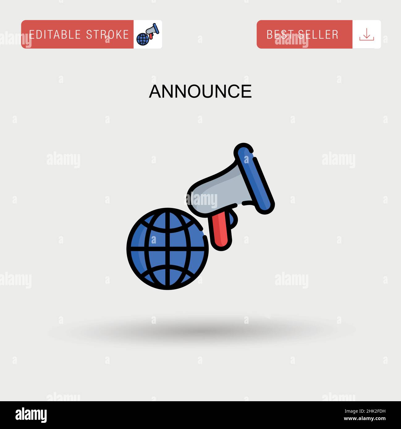 Announce symbol hi-res stock photography and images - Alamy