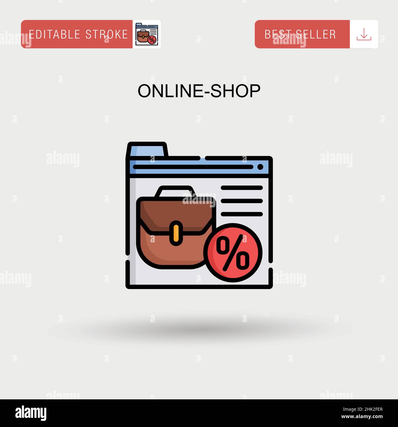 Online-shop Simple vector icon Stock Vector Image & Art - Alamy