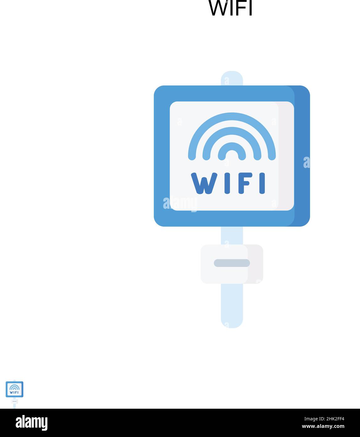 Wifi Simple vector icon. Illustration symbol design template for web ...