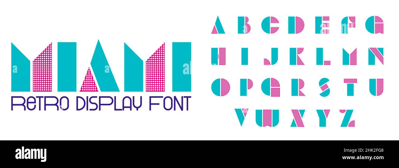 90s 80s Style Geometric Font. Bauhaus Modern Typography. Font for ...