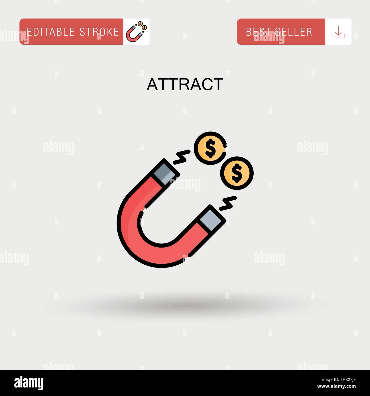 Attract icon hi-res stock photography and images - Alamy