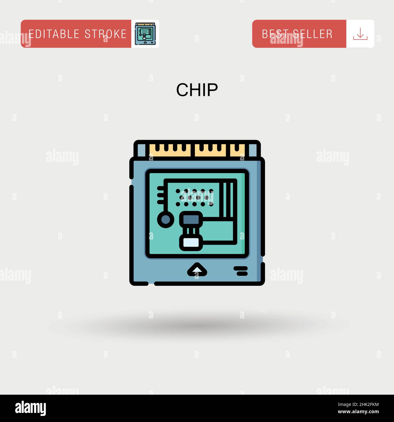 Chip Simple vector icon Stock Vector Image & Art - Alamy