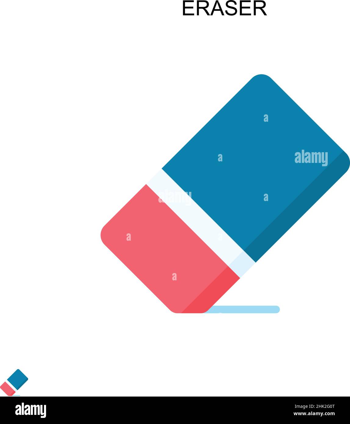 Eraser Simple vector icon. Illustration symbol design template for web ...