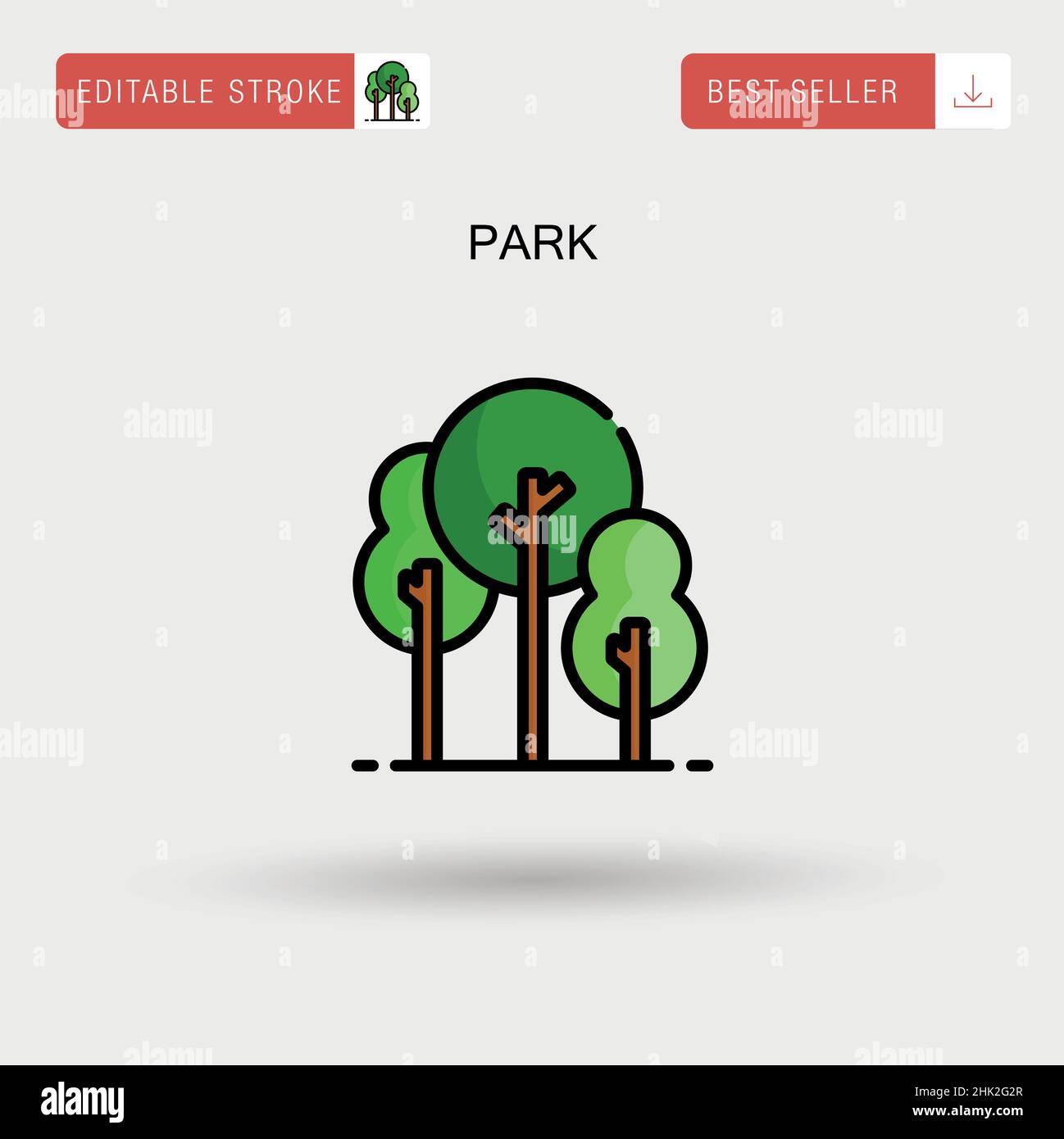 Park Simple vector icon Stock Vector Image & Art - Alamy