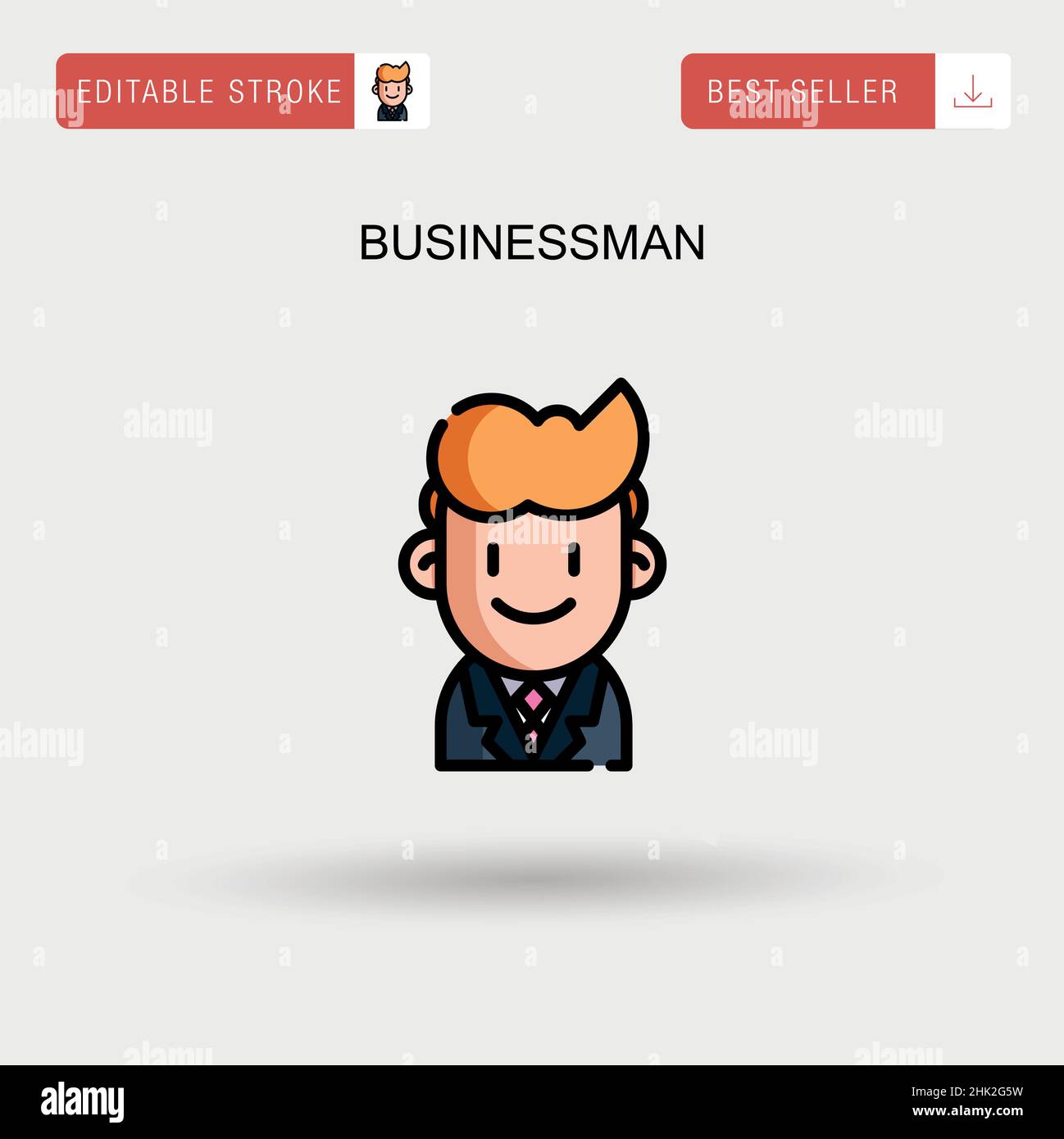 Businessman eyeglasses standing on Stock Vector Images - Alamy