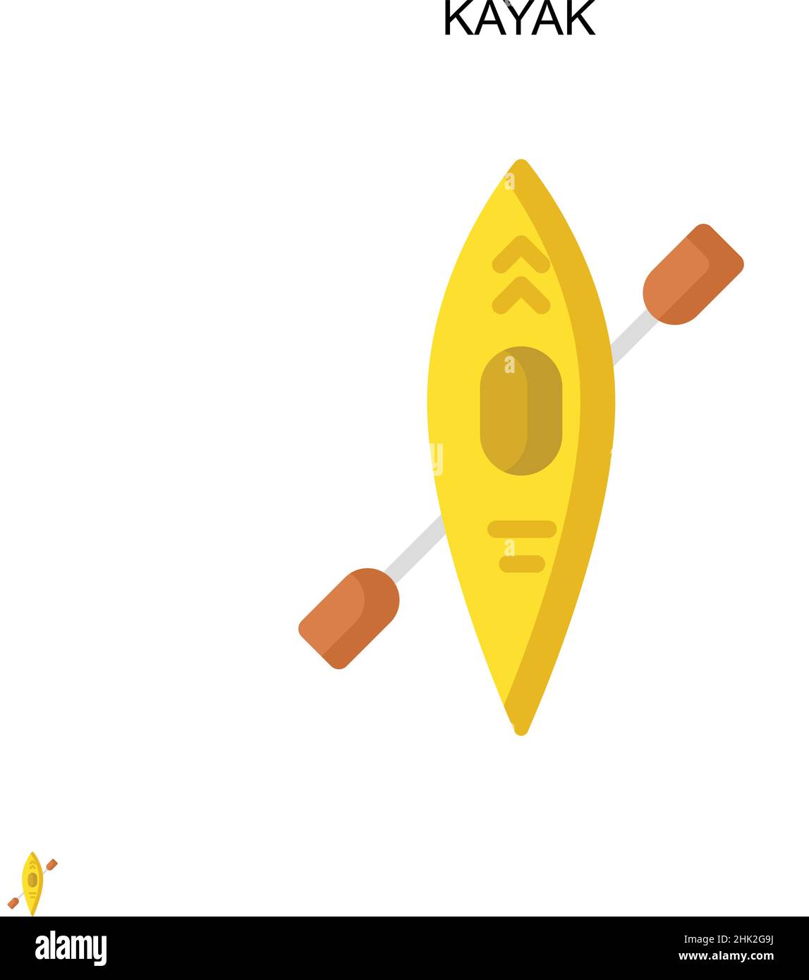 Kayak horizontal Stock Vector Images - Alamy