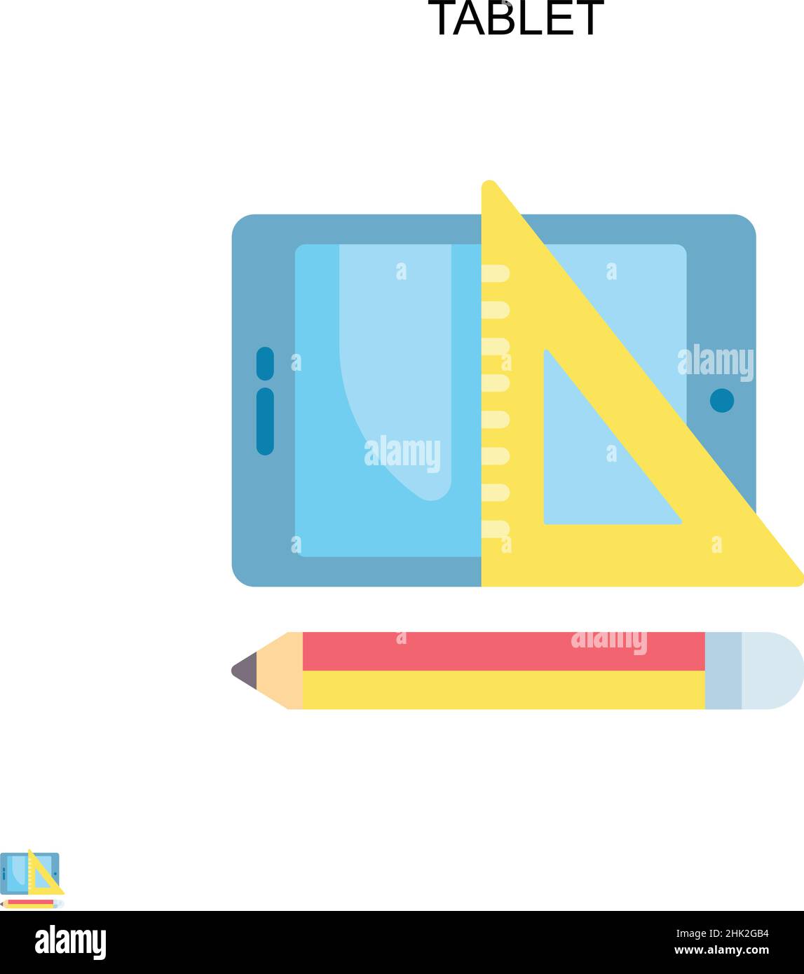 Tablet Simple vector icon. Illustration symbol design template for web mobile UI element Stock ...