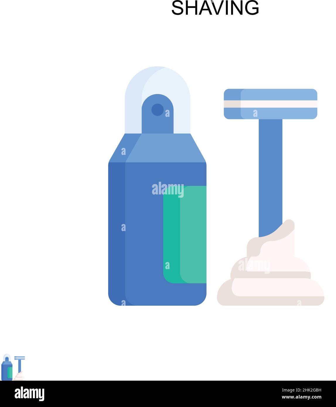 Man shaving cream beard Stock Vector Images - Alamy