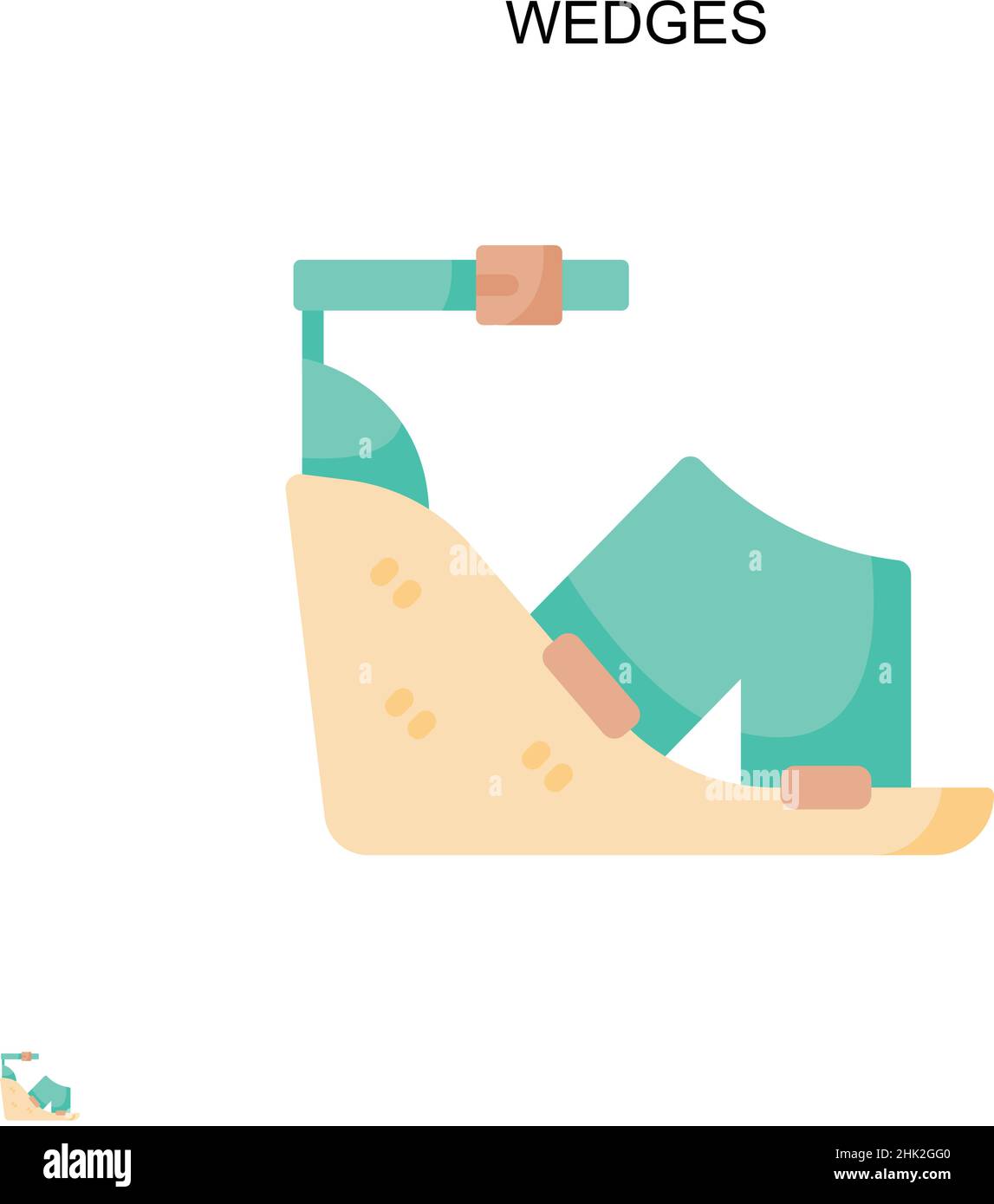 Wedges Simple vector icon. Illustration symbol design template for web ...