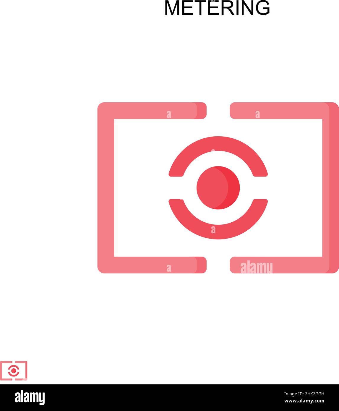 Metering Simple vector icon. Illustration symbol design template for ...