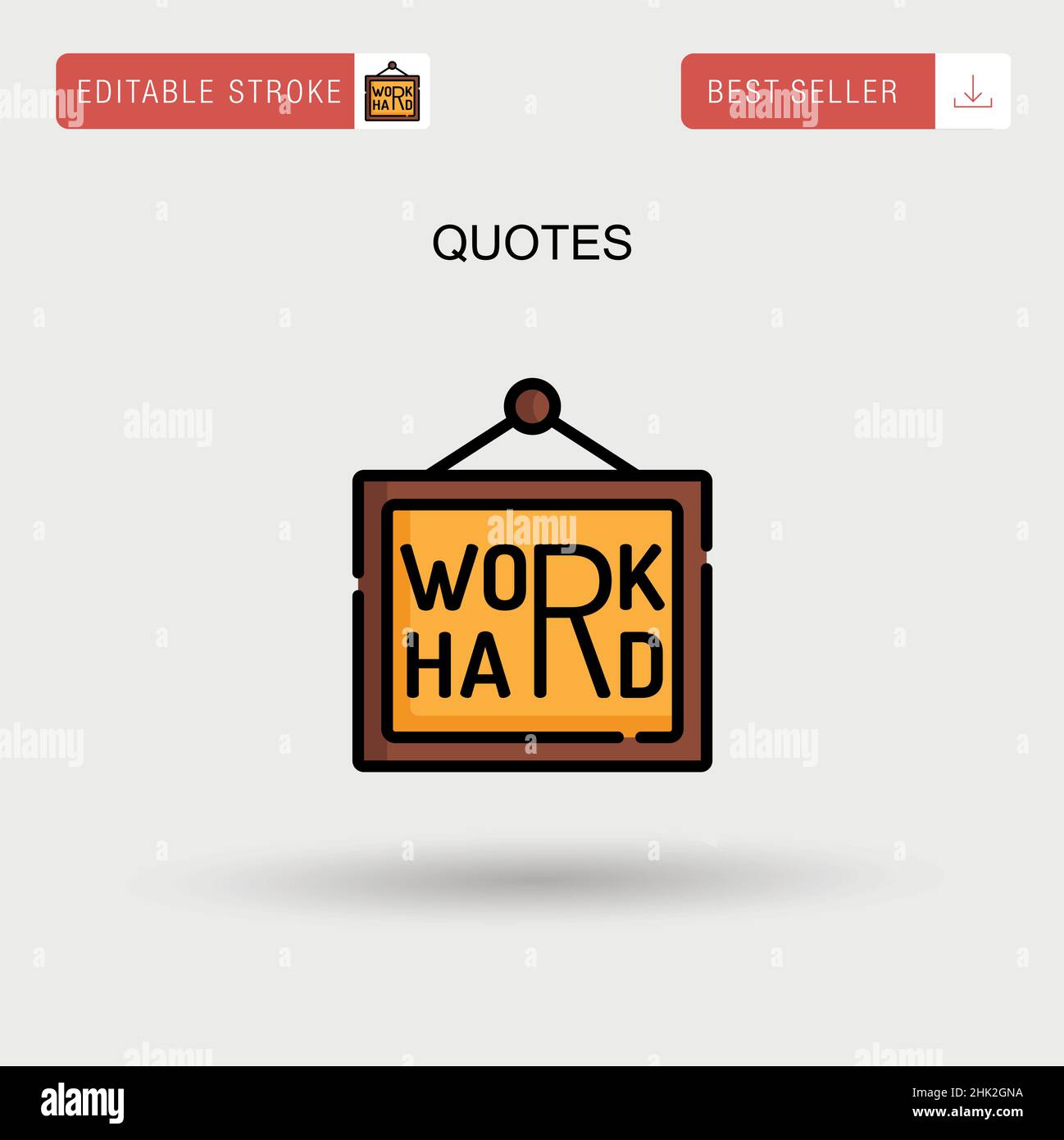 Quotes Simple vector icon Stock Vector Image & Art - Alamy