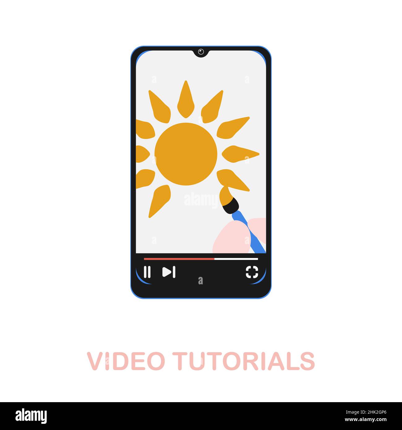 Tutorials icon website button Stock Vector Images - Alamy