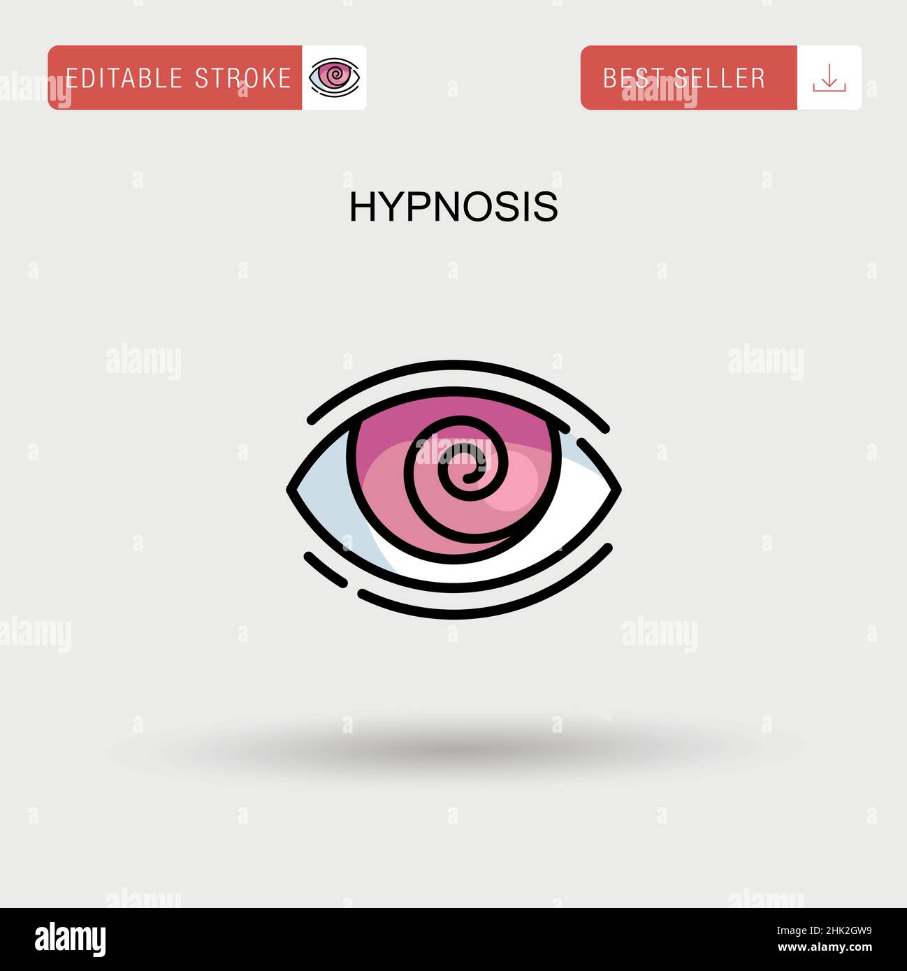 Hypnosis icon simple icon hi-res stock photography and images - Alamy