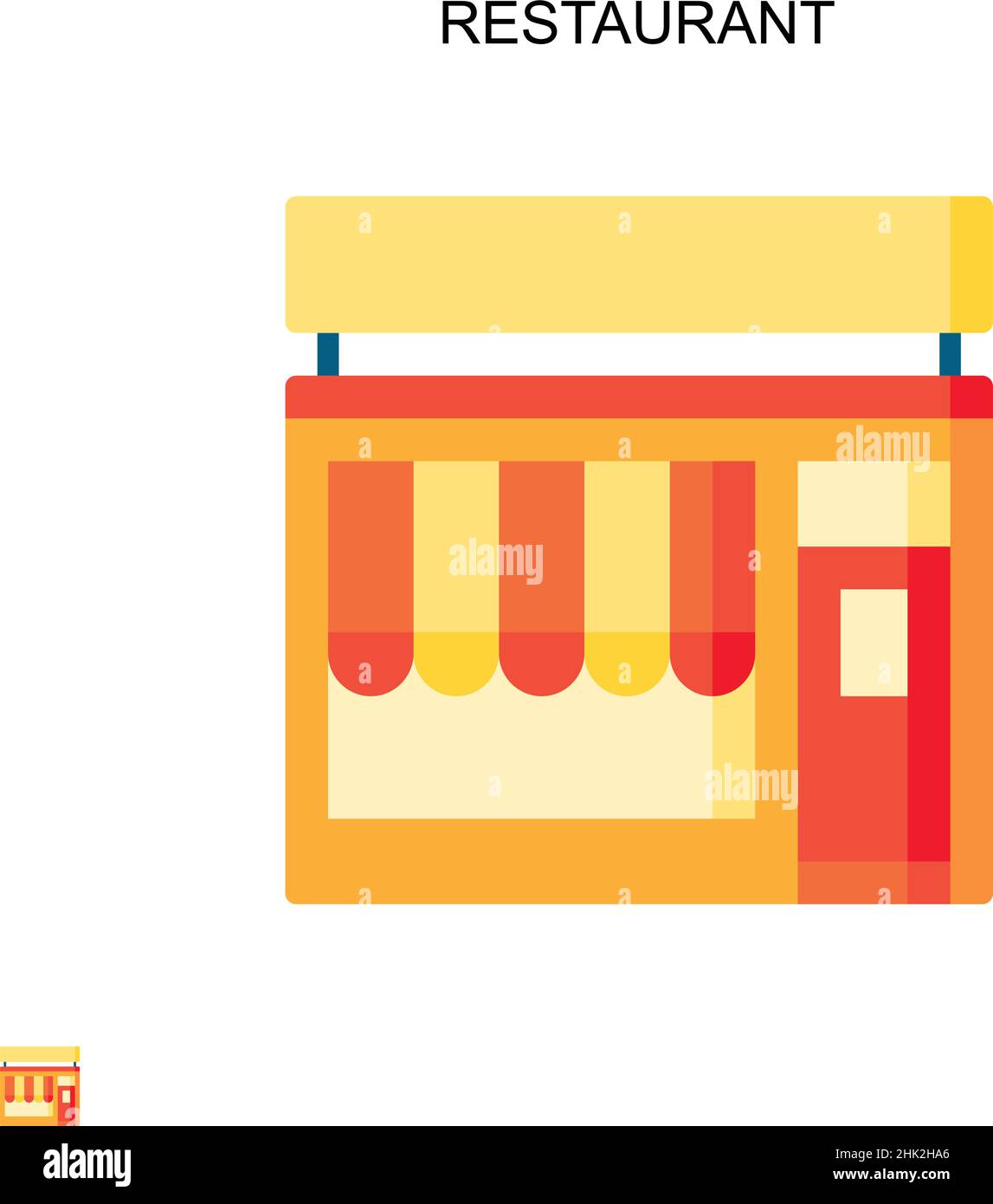 Restaurant Simple vector icon. Illustration symbol design template for ...