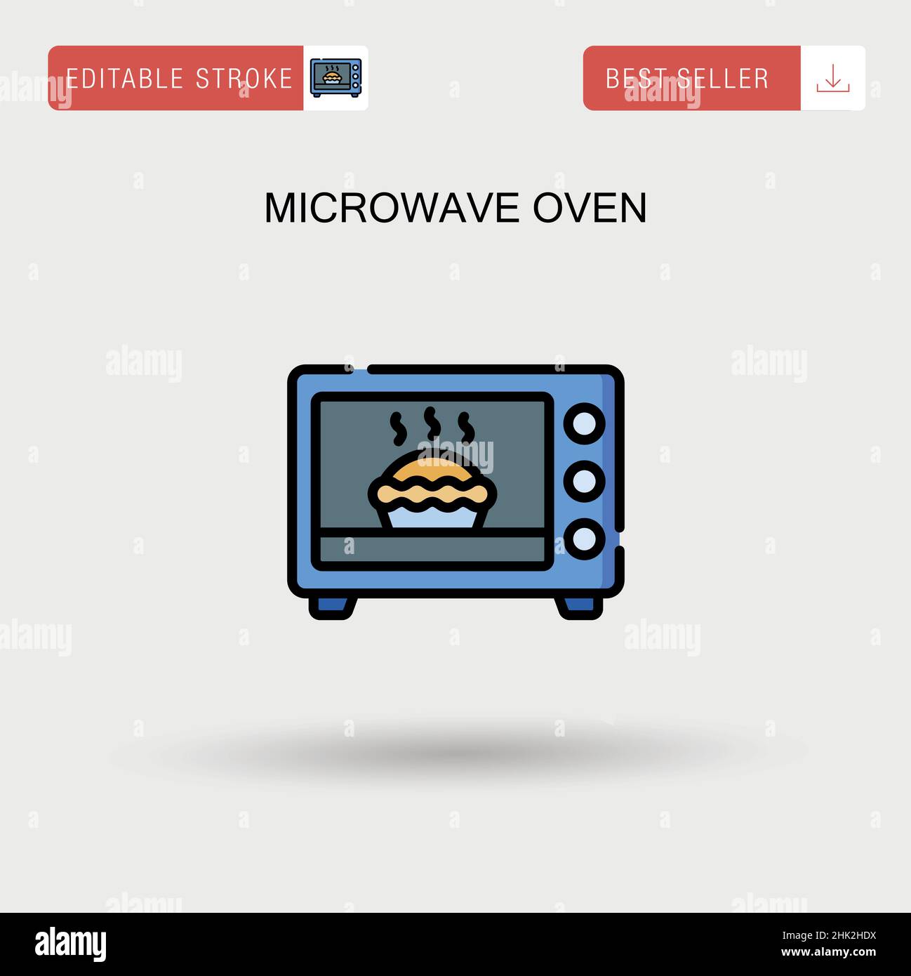 Microwave oven Simple vector icon Stock Vector Image & Art - Alamy