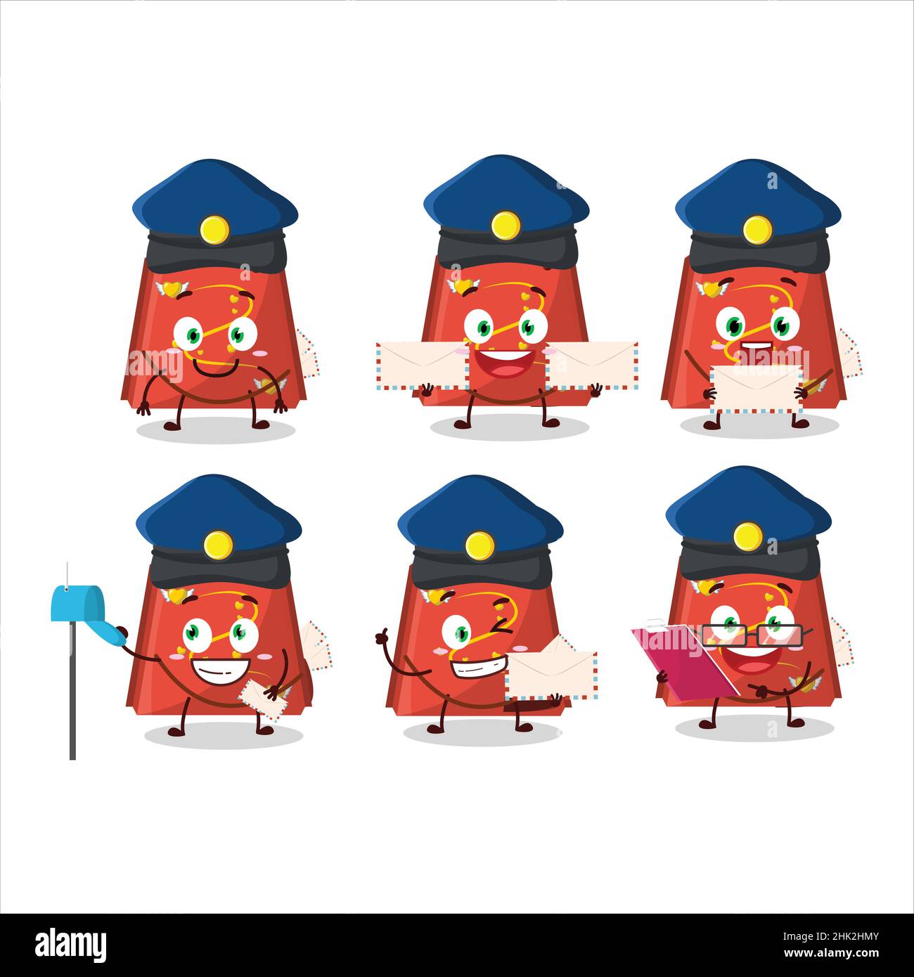 Gold postbox Stock Vector Images - Alamy