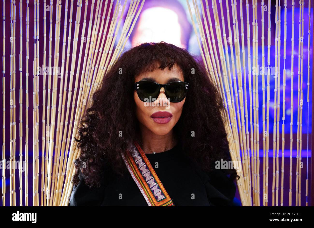 Bob and Rita Marley's daughter Cedella Marley views the Bob Marley One ...